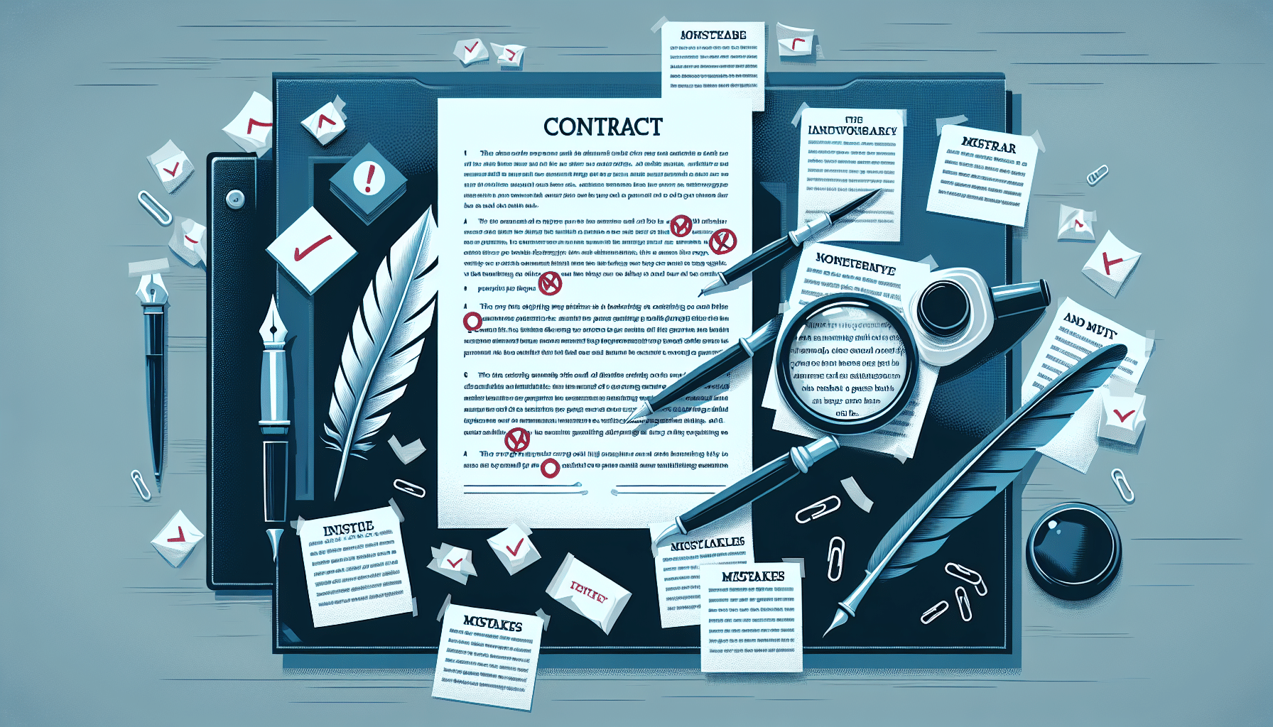 Errores comunes al redactar un contrato y cómo evitarlos